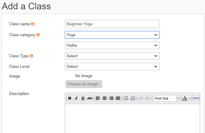 Classes Setup Scheduling And Pricing